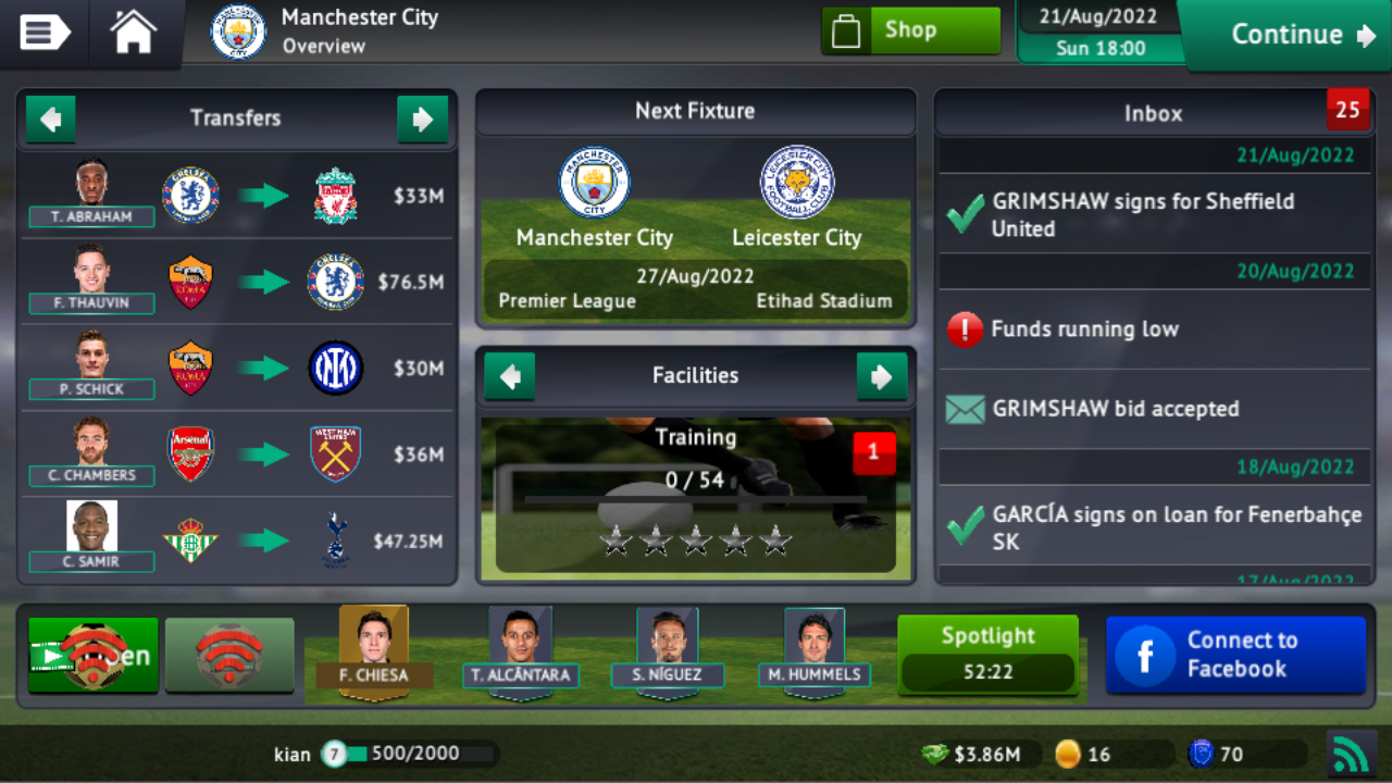 تیم من در Soccer manager 19 | طرفداری