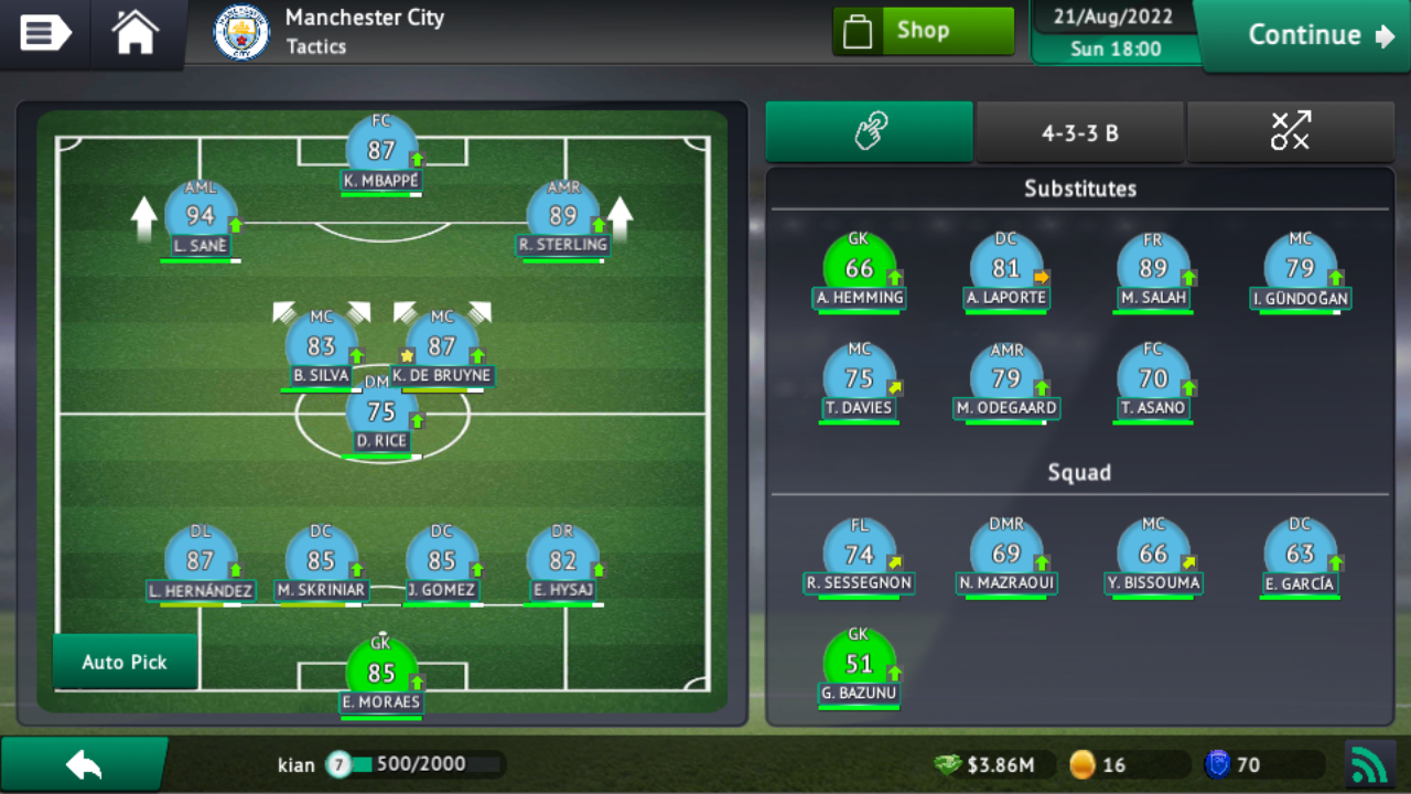 تیم من در Soccer manager 19 | طرفداری