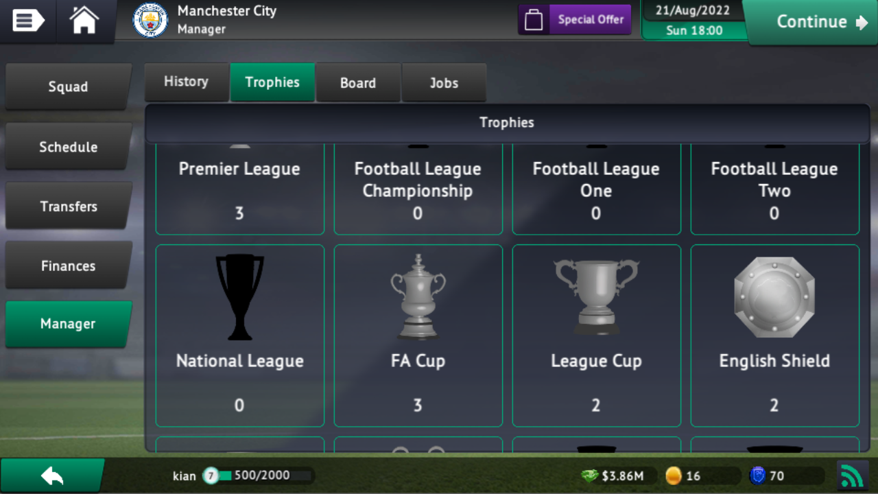تیم من در Soccer manager 19 | طرفداری