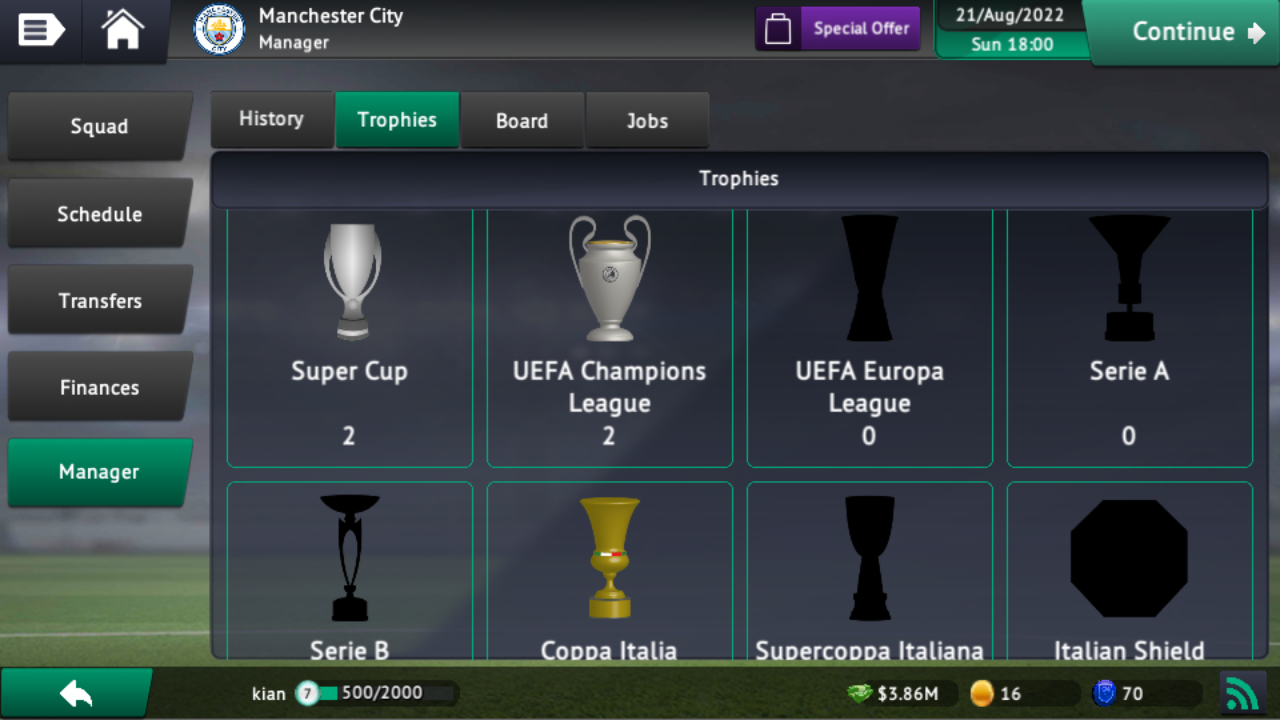 تیم من در Soccer manager 19 | طرفداری